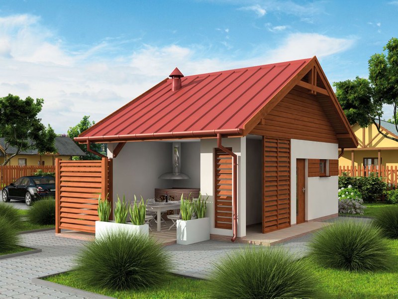 Mẫu nhà cấp 4 mái thái lợp tôn giá rẻ - Tư vấn thiết kế công trình